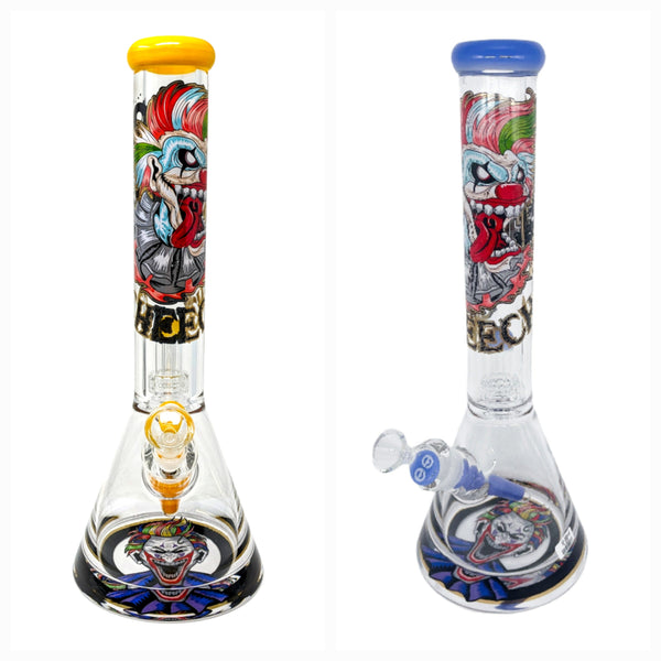 Cheech Glass 16" Clown Decal Beaker 12mm – Keepin It Glassy Store