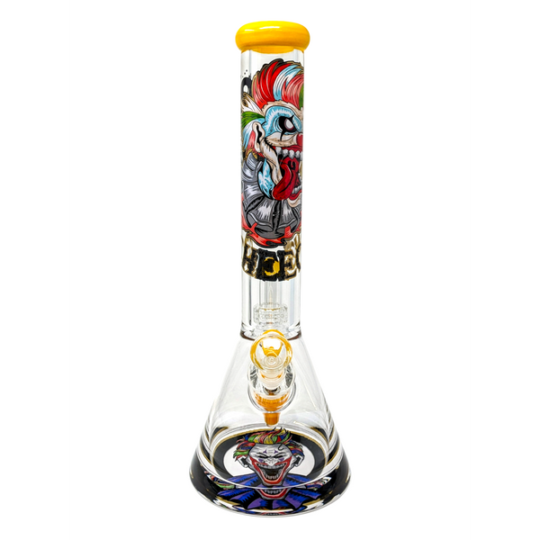 Cheech Glass 16" Clown Decal Beaker 12mm – Keepin It Glassy Store