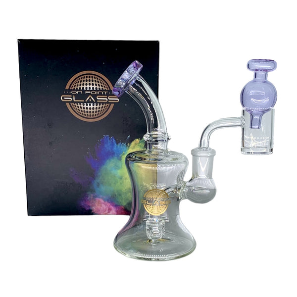 On Point Glass- 5.5" Color Rim Mini Rig Set – Keepin It Glassy Store