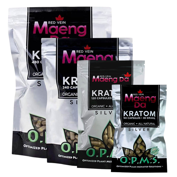 Opms Silver Red Maeng Da Capsules – Keepin It Glassy Store