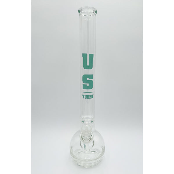 US Tubes 20" Clear Round Beaker w/ Dark Green Logo – Keepin It Glassy Store