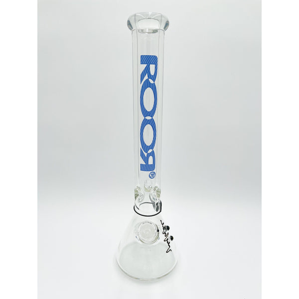 RooR 18" Clear Beaker w/ Blue Logo – Keepin It Glassy Store